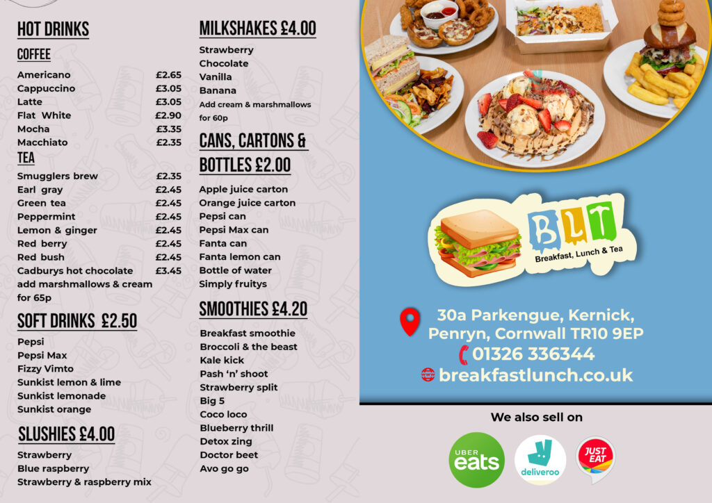 Eating and Drinking, the BLT Cafe – Indoor Activities & soft play for ...